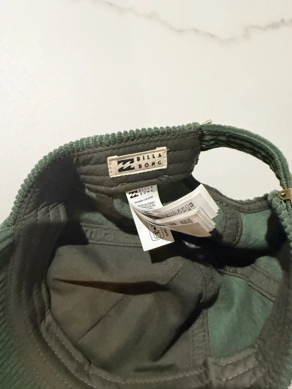 Billabong | Accessories | Billabong Sage Green Corduroy Sun Cap | Poshmark